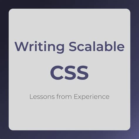 6a0dad Css Frontend Webdevelopment Scalablecss Developerexperience Hadi Zare Irani