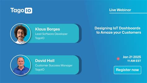 tagoio on linkedin iot dashboarddesign userexperience webinar