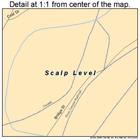 Scalp Level Pennsylvania Street Map