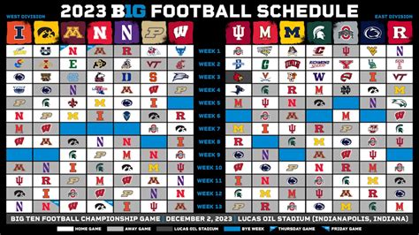 2023 Big Ten Football Schedule Umgobluecom Michigan Wolverine