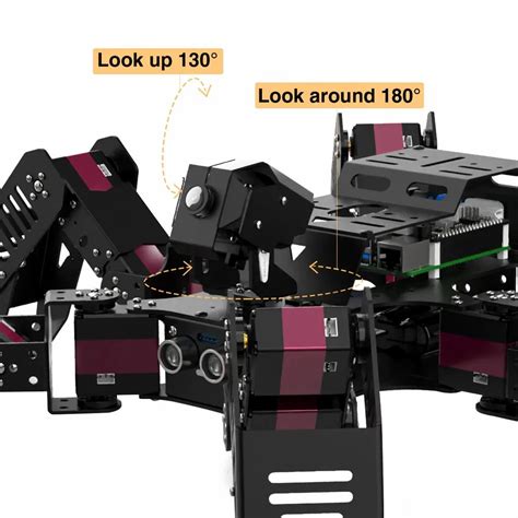 Spiderpi Raspberry Pi Based Ai Vision Hexapod Robot Automotive Frame