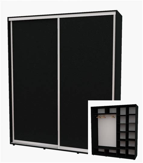 Шкаф купе двухдверный Алекса 210 60 240 см Антрацит 2 двери ДСП купить онлайн на Rozetka