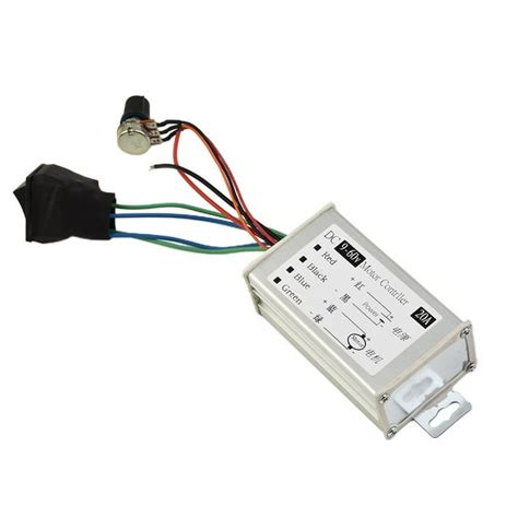 Mosiee For Pwm Dc Brush Motor Stepless Variable Speed Controller Switch 12v 24v 48v 60v 20a