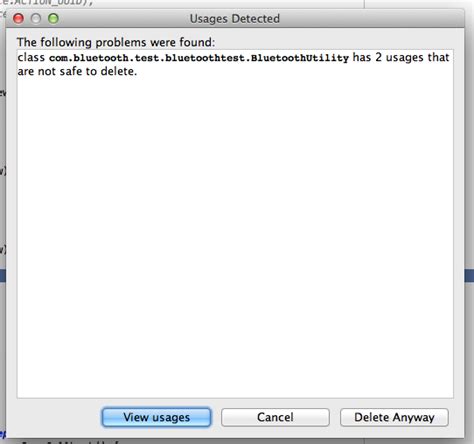 What Is A Safe Delete In Android Studio Stack Overflow