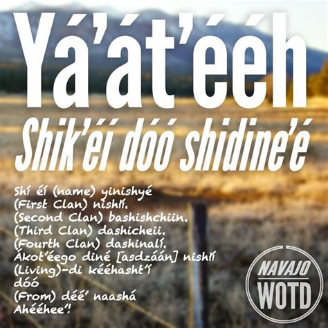 Navajo Language Phrases
