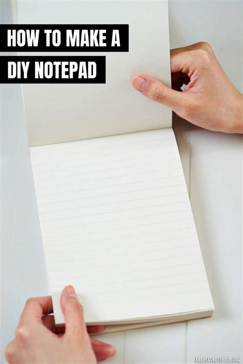 How To Make A Notepad The Easy Way AndreasNotebook Com
