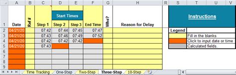 Time Tracker Excel Template
