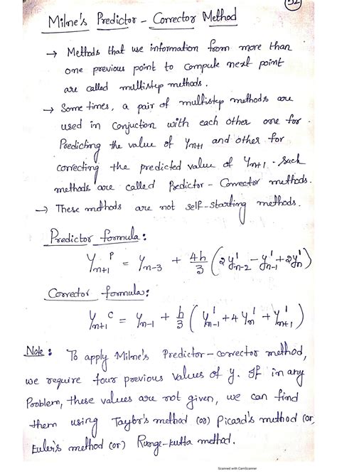Solution Milne S Predictor Corrector Method Studypool