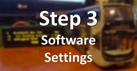 Software Settings