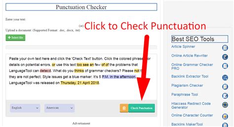 Punctuation Checker Best Comma And Spelling Tool Seo Magnifier
