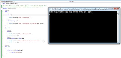 How To Call Base Class Parameterized Constructor First In C