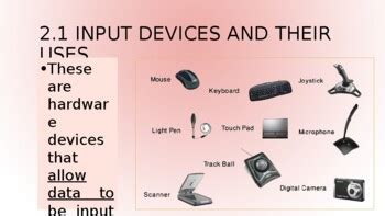 4 IGCSE ICT1 INPUT AND OUTPUT DEVICES PART1 By All Educators Center