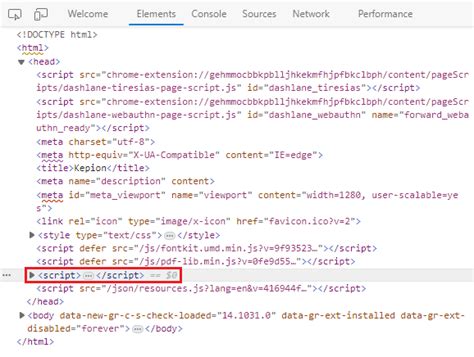 add javascript to kepion kepion support center