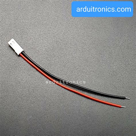 Jst Connector 2pin Plug Male สายต่อ Jst ตัวผู้ พร้อมสายไฟยาว 10cm