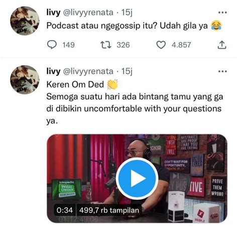 Usai Meyden, Livy Renata Menduga Deddy Corbuzier Punya Fetish Aneh ...
