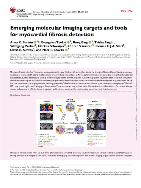 Pdf Emerging Molecular Imaging Targets And Tools For Myocardial