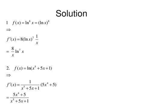 Ppt Derivative Involving Exponential And Logarithmic Functions Powerpoint Presentation Id6715006