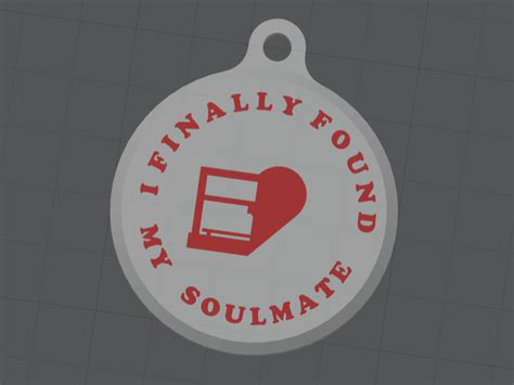 3d Printing Lover Keychain By Tony Makerworld