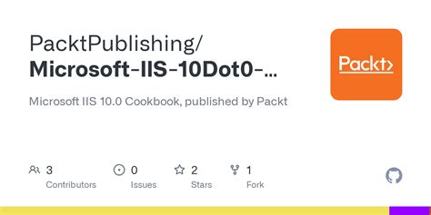 Github Packtpublishing Microsoft Iis 10dot0 Cookbook Microsoft Iis 10 0 Cookbook Published
