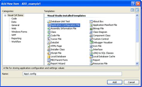 ADO NET Using C