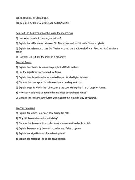 April 2025 Cre F3 Assignment Assignments Form 3 Cre Pdf