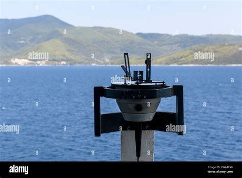 Azimuth Ring On Gyro Compass Direction Finder On The Navigational