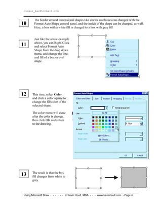 Using Ms Draw PDF