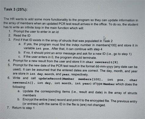Task The HR Wants To Add Some More Chegg Com