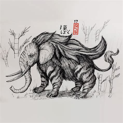 Baku Do You Want Me To Draw A Specific Yokai Leave A Suggestion Ig Heitorshigue Ryokai