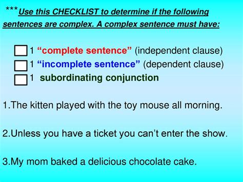 I N T R O D U C T I On T O C O M P L E X S E N T E N C E S Ppt Download