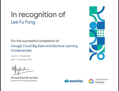 Bigdata Machinelearning Dataanalytics Upskilling Lee Fu Fong