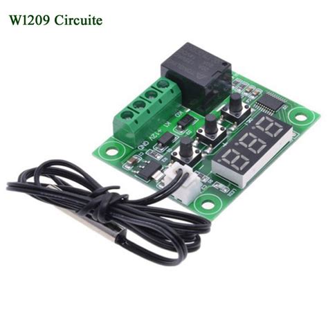 W1209 Incubator Temperature Controller Circuit Module Dc 12v 10a Relay Three Digit Red Led