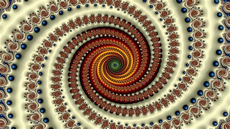Wallpaper Abstract Spiral Symmetry Pattern Circle Art 1600x900 Px Fractal Art Organism