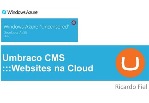 Umbraco Cms Websites In The Cloud Pptx