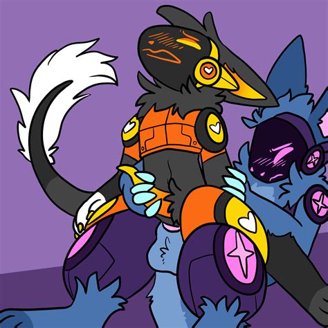 Rule 34 Anthro Balls Betarat Blue Body Blue Fur Blush Blush Lines Claws Duo Fur Genitals