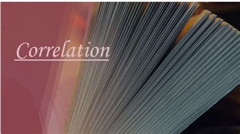 Correlation Pptx Physics Science