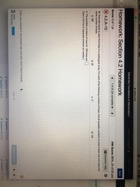 Solved Mr Arboreta Wants To Plant Fruit Trees In A