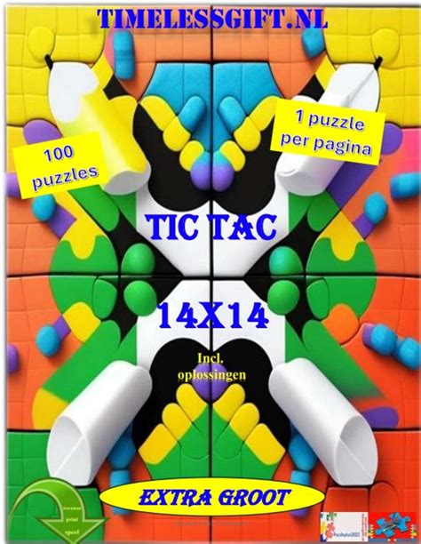 Tic Tac Logic Extra Large Tic Tac Logic Puzzle Book 1 Puzzle Per Page