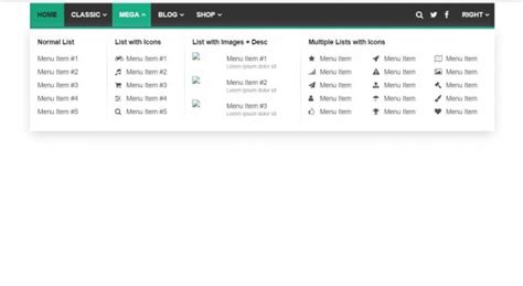 13 Mega Menu CSS Examples Snippet OnAirCode