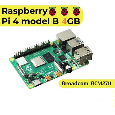 Микрокомпьютер raspberry pi 4 opencv 4gb купить по низким ценам в