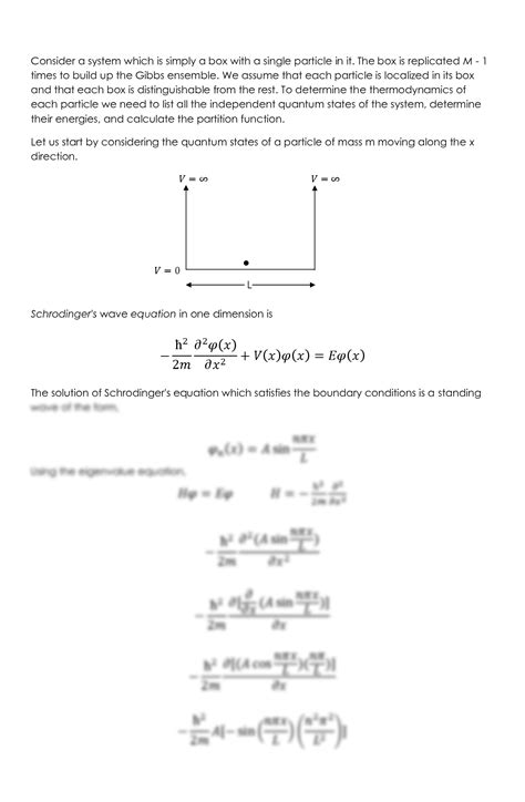 Solution Thermodynamic Quantities From The Partition Function