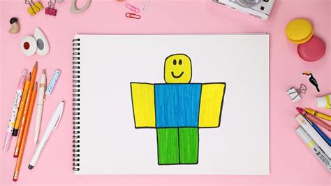 Learn How To Draw Roblox Noob Step By Step Easy And Fun Tutorial For