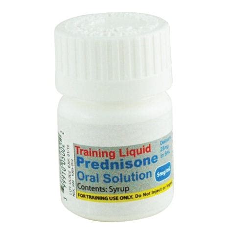 Unit Dose Training Liquid Prednisone Oral Solution 5mgml Mockmeds