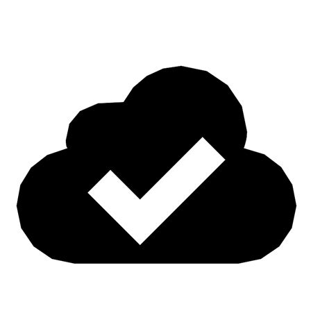 Cloud Saved Vector Svg Icon Svg Repo