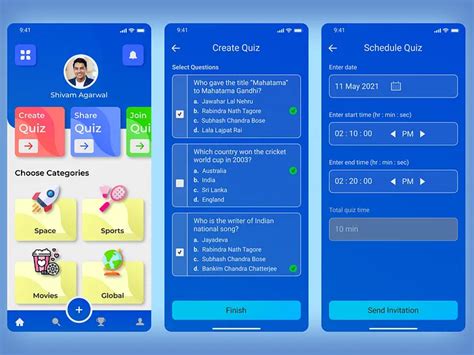 Quiz App Ui Designs Themes Templates And Downloadable Graphic