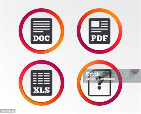문서 아이콘 Xls 및 Pdf 파일을 징후 다운로드에 대한 스톡 벡터 아트 및 기타 이미지 다운로드 질의응답 0명 Istock