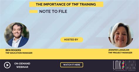 Lmk Webinars Tmf Essential Documents Trial Master File Clinical Trials