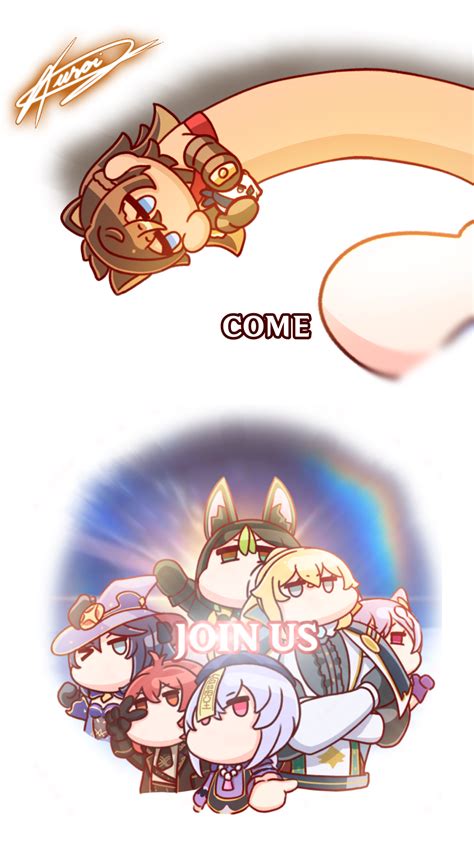 Mona Keqing Jean Diluc Qiqi And 3 More Genshin Impact Drawn By