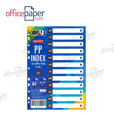 Pvc Index Divider Jan Dec A Z Lazada Pvc Index Divider Jan Dec A Z Lazada