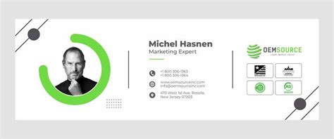 Email Signature Layout And Template Freelancer